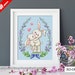 Cross Stitch Pattern Pdf Easter Bunny Happy Easter Rabbit - Etsy