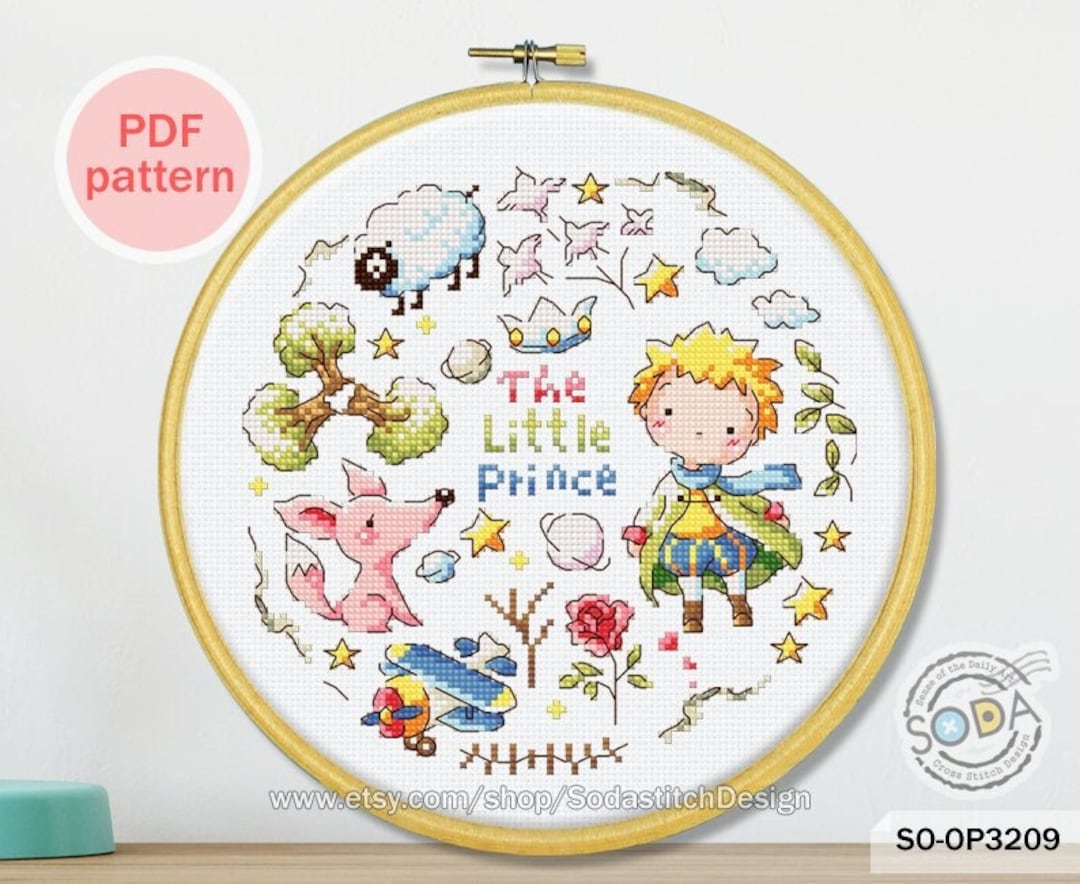 Little Prince Cross Stitch Pattern Pdf Counted Cross Stitch Pattern ...