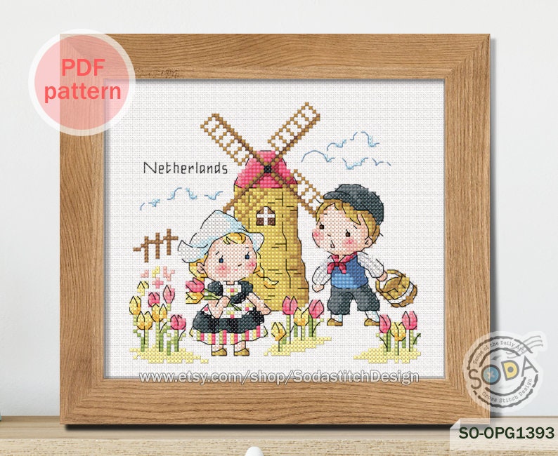 Cross Stitch Pattern Pdf Journey Travel Tour Culture Modern, SO-OPG1393 ...