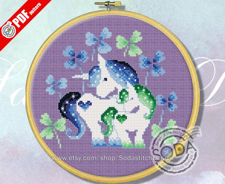 Unicorn Cross Stitch Patterncross Stitch Chartcounted Cross - Etsy