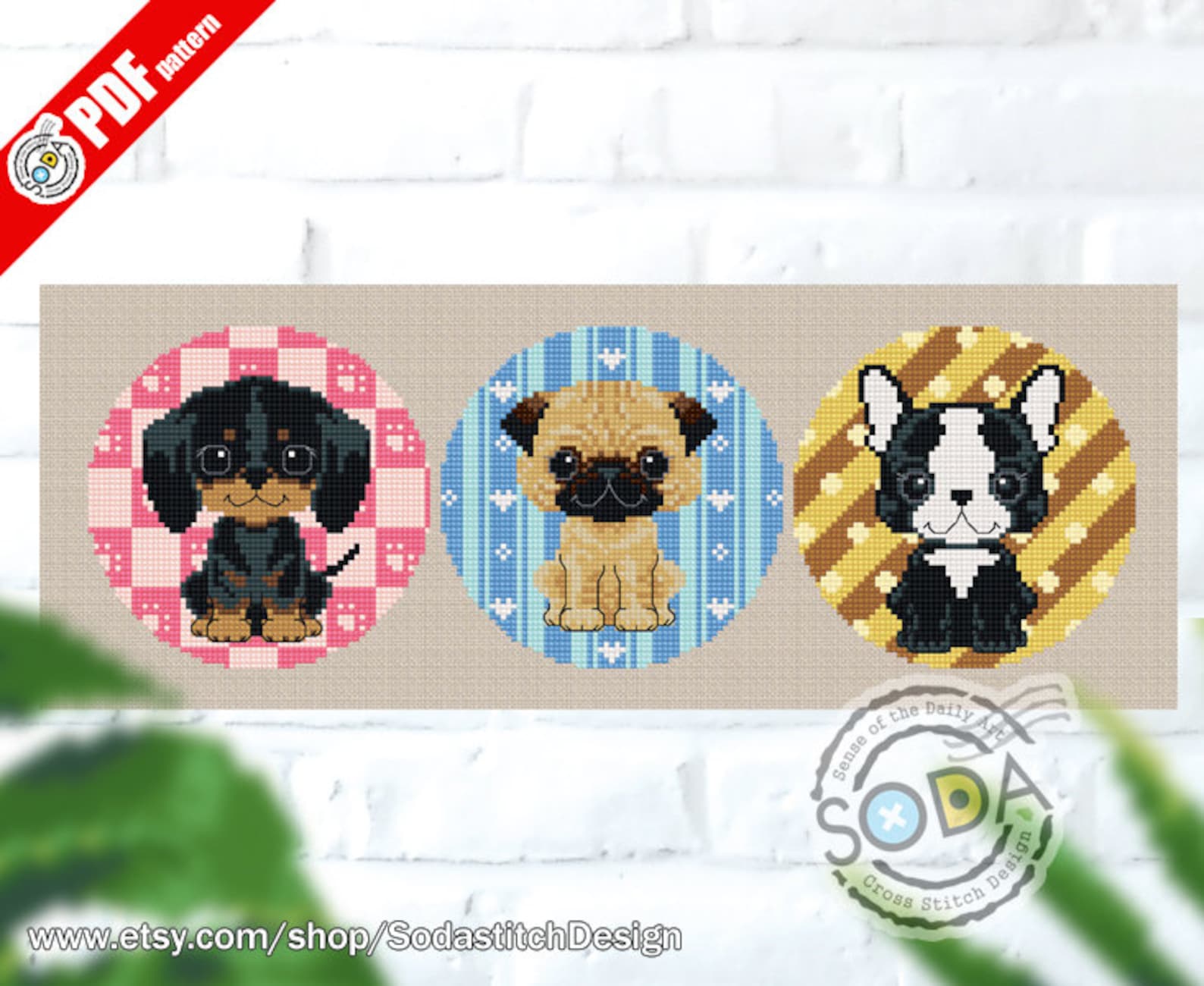 Dog Puppy Cross Stitch Patterncross Stitch Chartcounted | Etsy