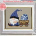 SEPTEMBER Birthstone Delivery Gnome Sapphire Cross Stitch Pattern Pdf Fairy Elf Pixie Sprite ,SO ...