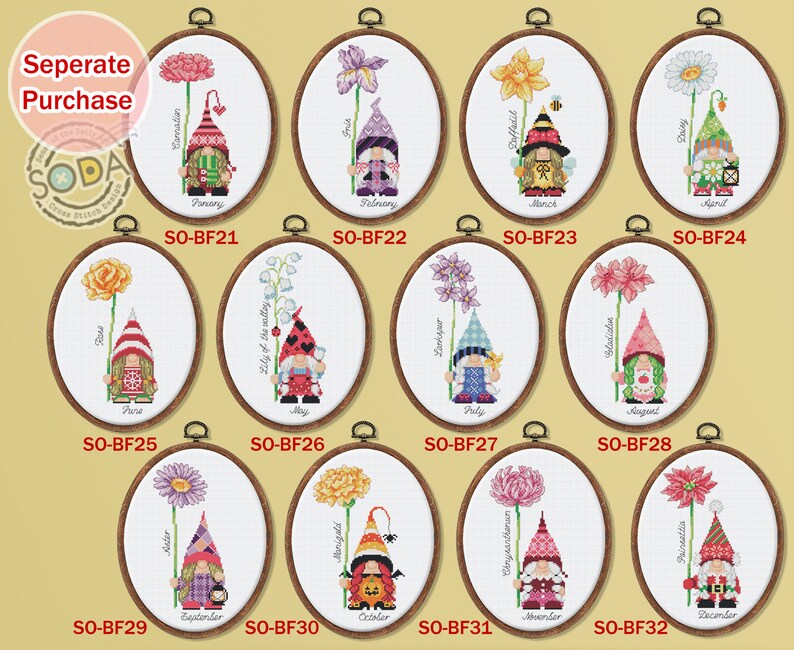 Birth Month Flower Cross Stitch Pattern Pdf Larkspur 12 Month - Etsy