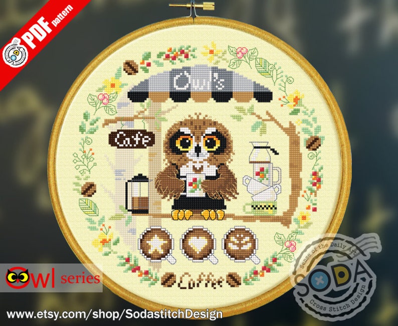 Coffee Cross Stitch PatternCross Stitch chartCounted Cross | Etsy