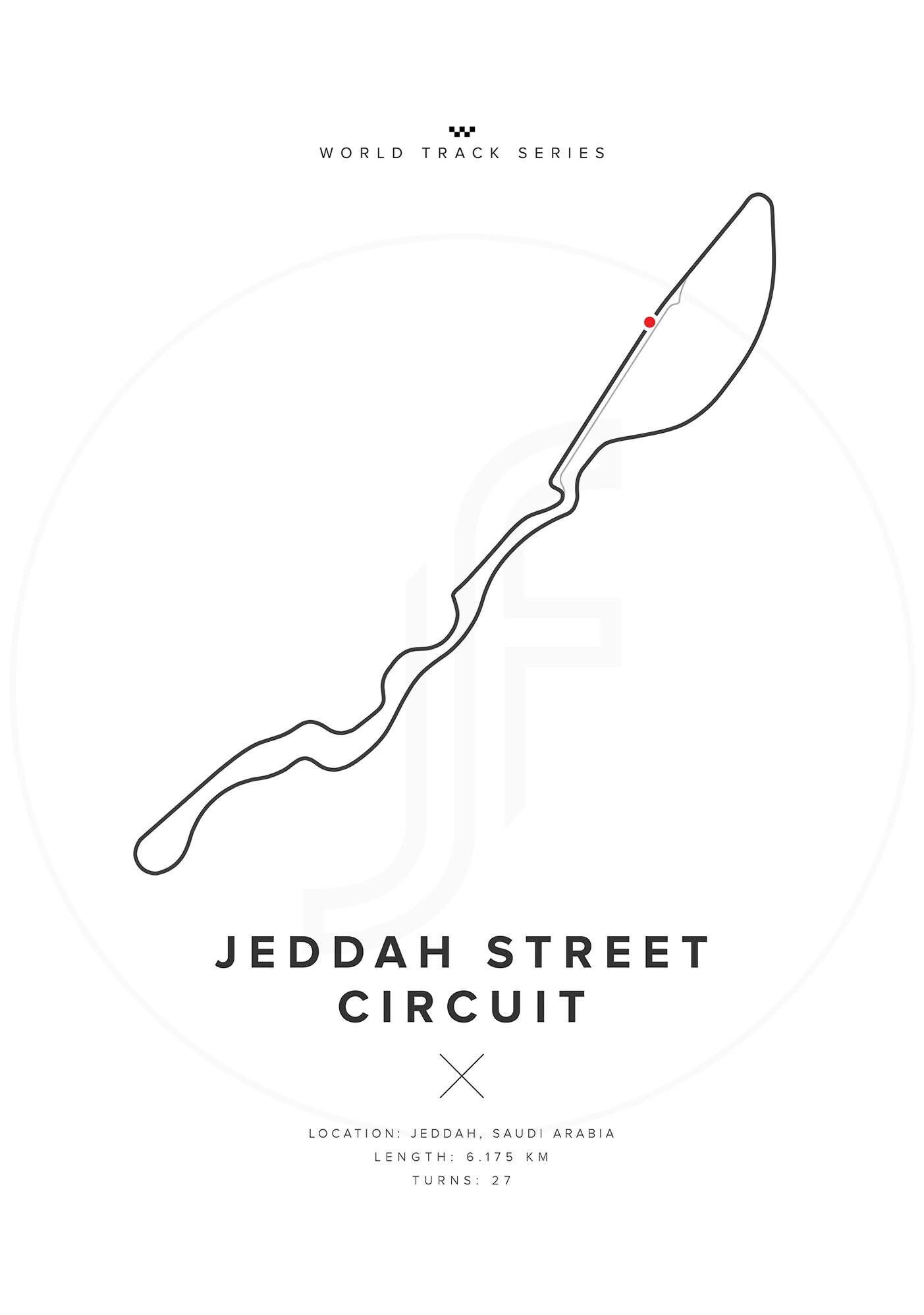 Saudi Arabia Jeddah WORLD TRACK SERIES All Sizes Racing - Etsy UK