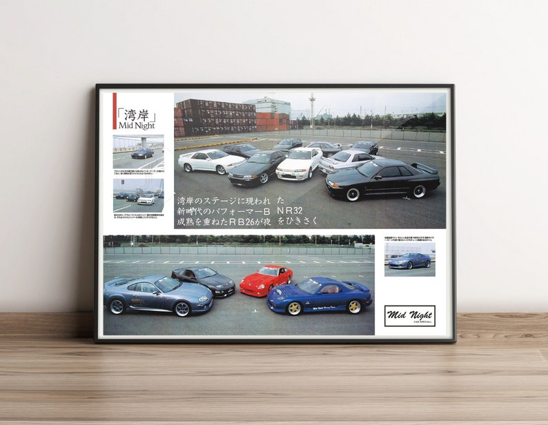 JDM Mid Night Club - Car Meet - All Sizes! Poster / Wall Decor / Nissan ...