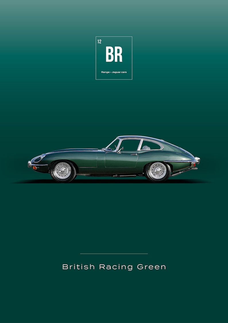 World Paint Colours - Jaguar E-type - British Racing Green - All Sizes ...