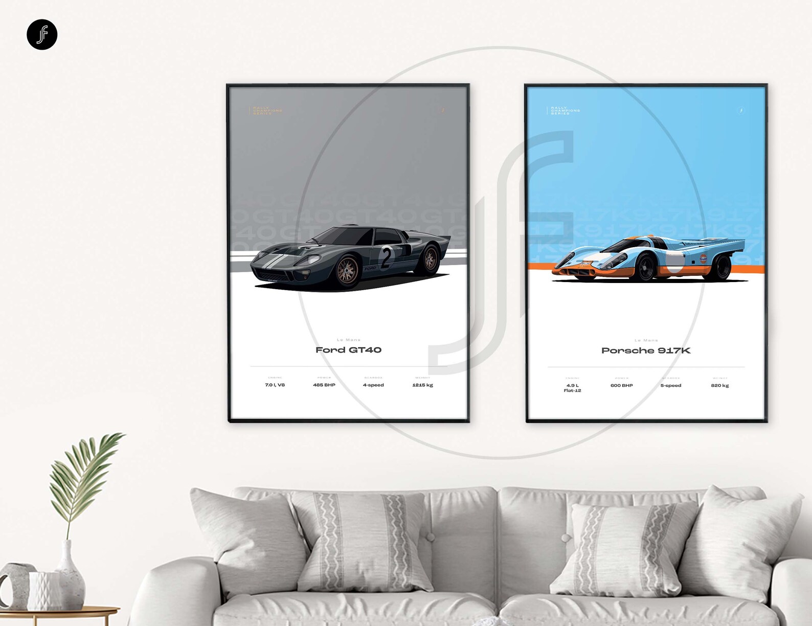 Ford GT40 (le Mans) Poster - All Size A4-B1! Racing Artwork, Wrc ...