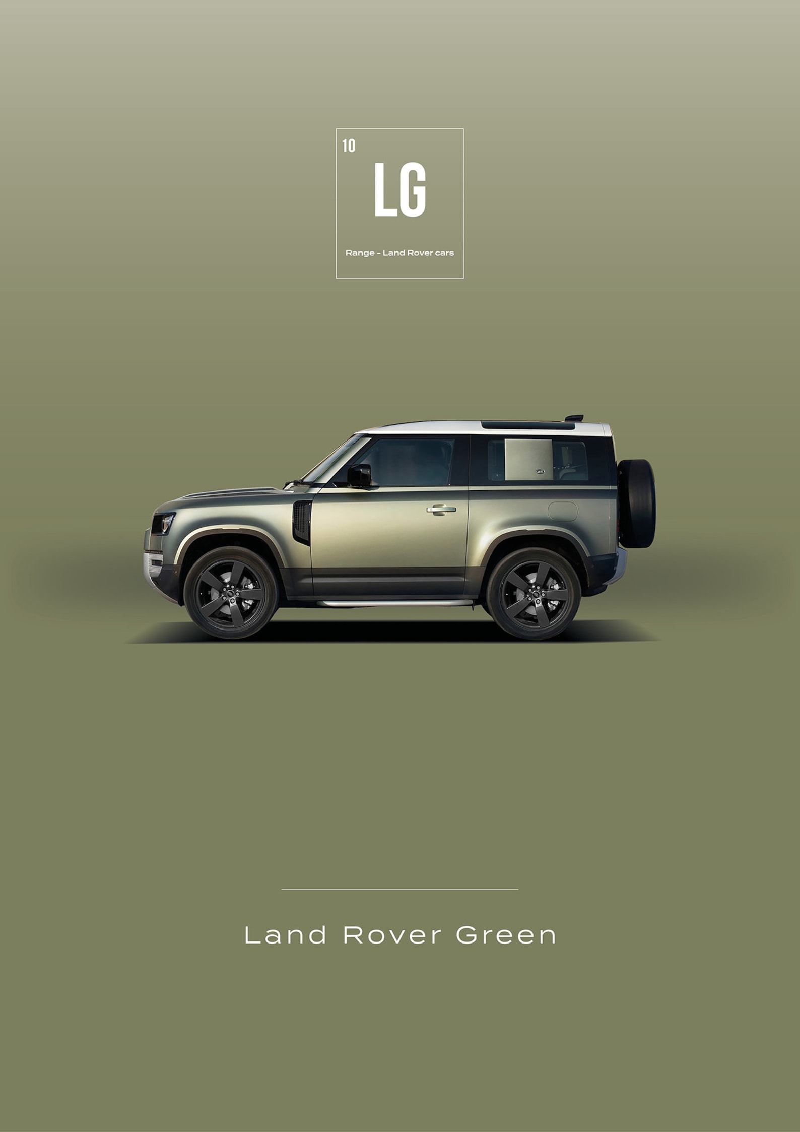 World Paint Colours Land Rover Defender Green All Sizes | Etsy