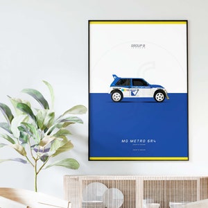 MG Metro 6R4 GROUP B Legends prints A4/A3/A2/A1 digital poster / work ...