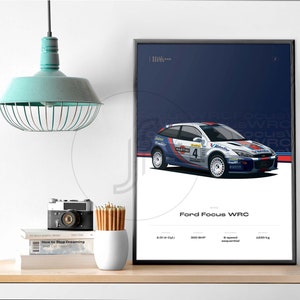 Ford Focus WRC (colin Mcrae) Poster - All Sizes A4-B1! Rally Artwork ...