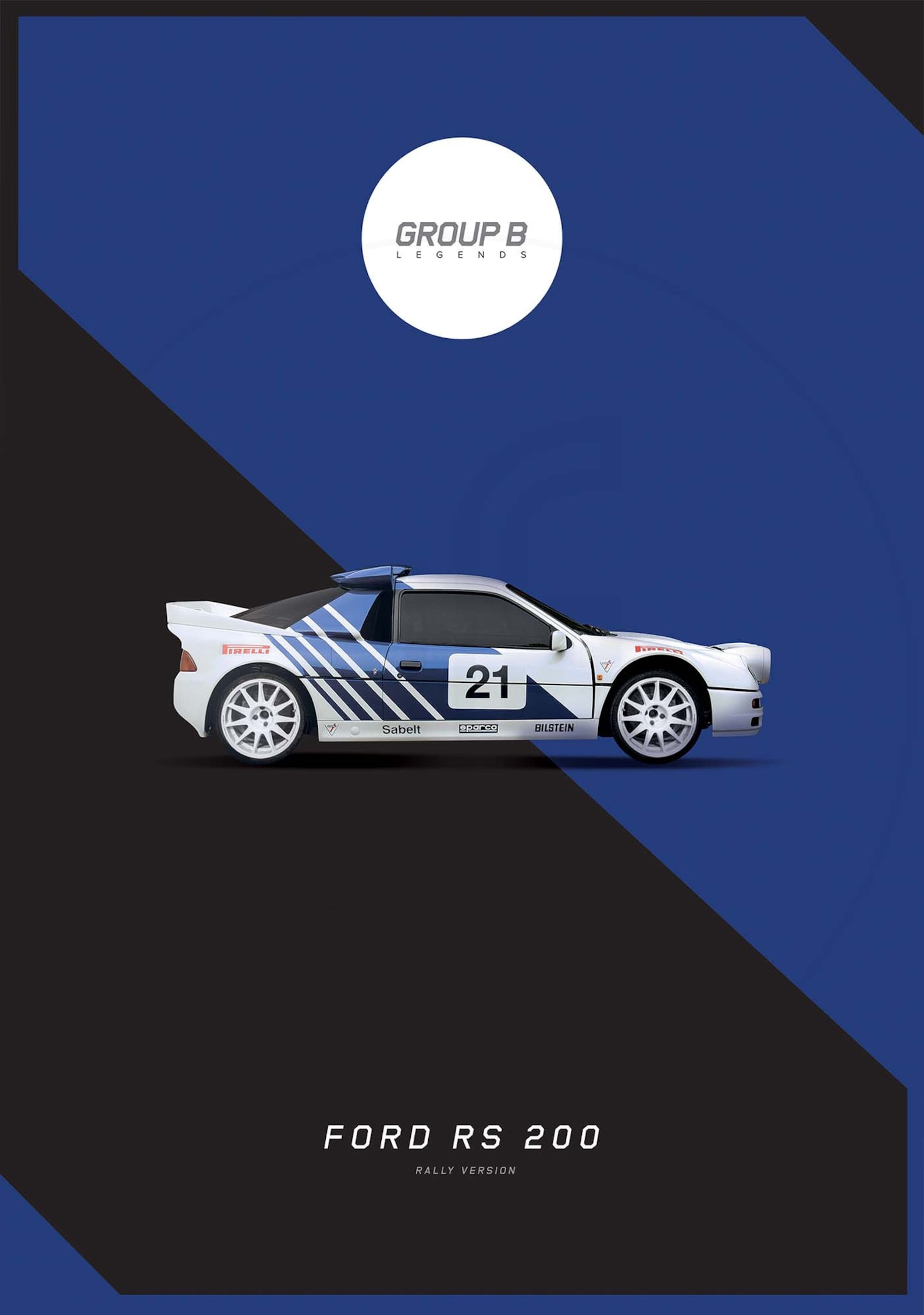 Ford RS200 GROUP B Legends Prints A4/A3/A2/A1 Digital Poster / Work ...