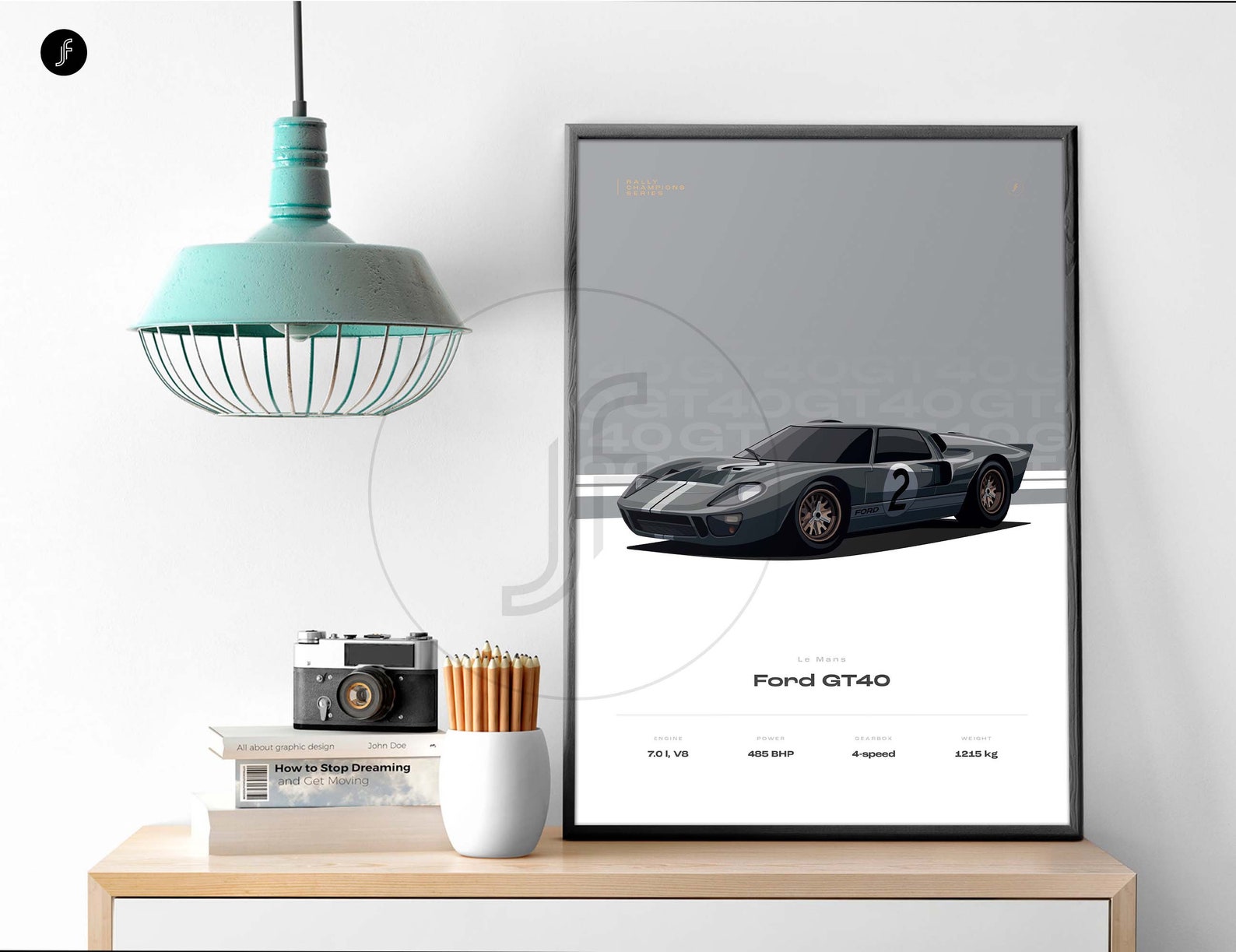 Ford GT40 (le Mans) Poster - All Size A4-B1! Racing Artwork, Wrc ...