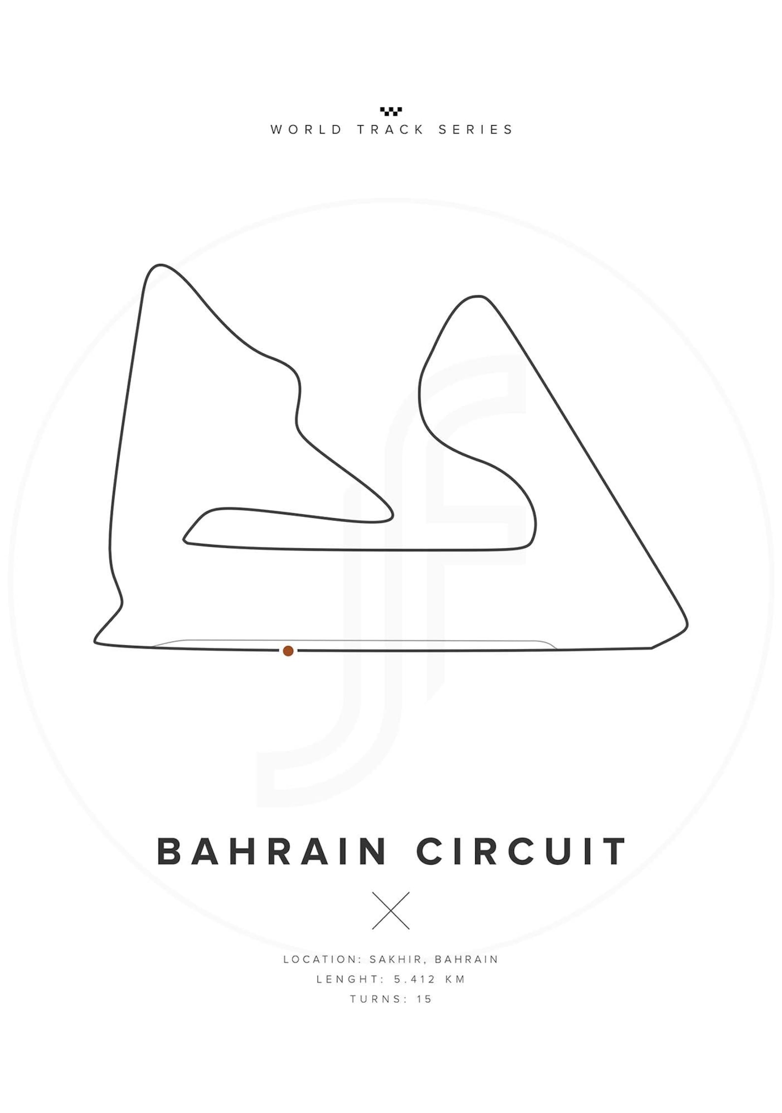 Bahrain WORLD TRACK SERIES 14 Prints A4/A3/A2/A1 - Etsy