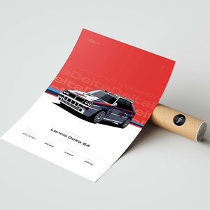 Lancia Delta S4 (group B) Poster - All Size A4-B1! Rally Artwork, Wrc ...