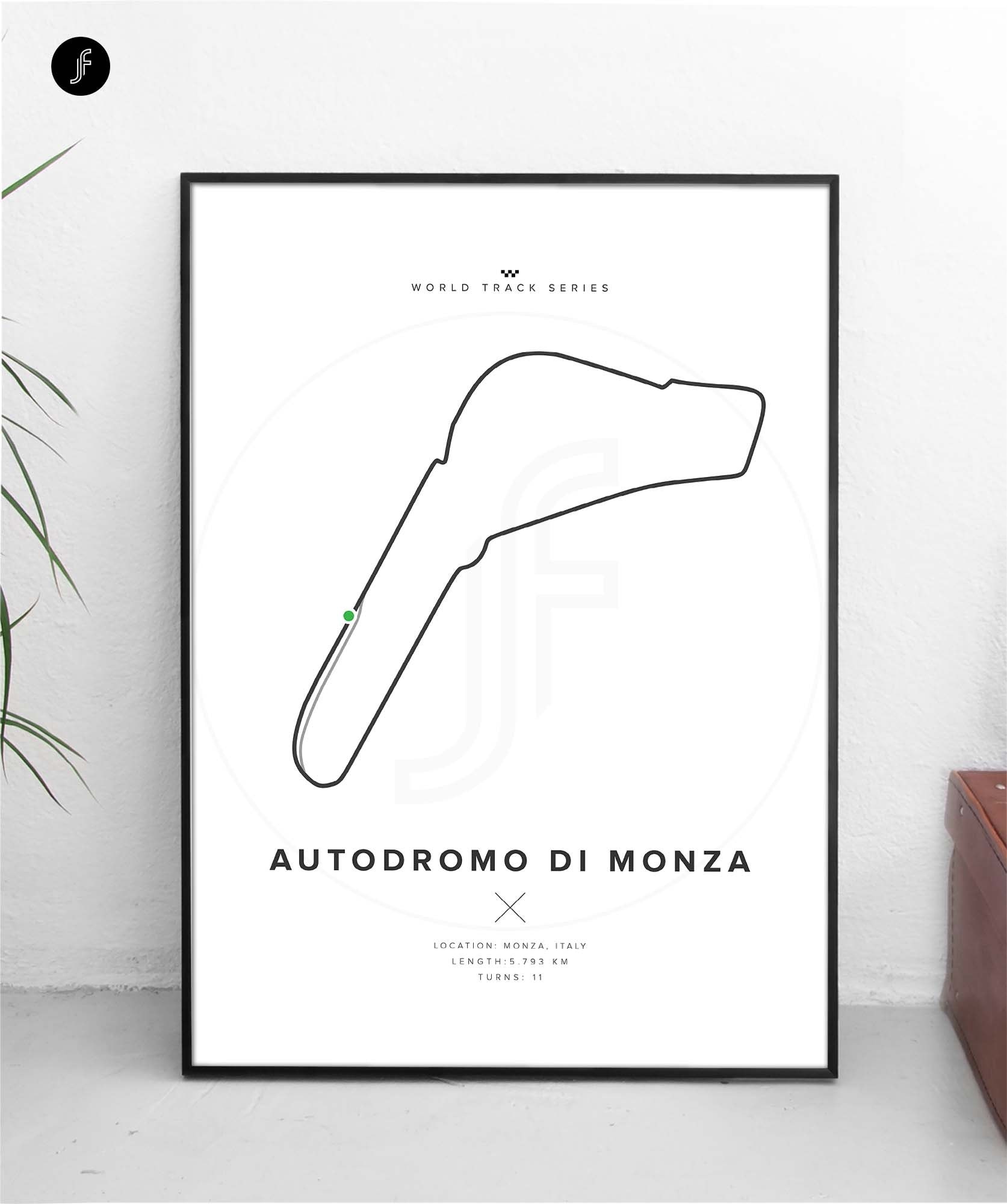 Monza Italy WORLD TRACK SERIES All Sizes Digital Poster / Work / Wall ...