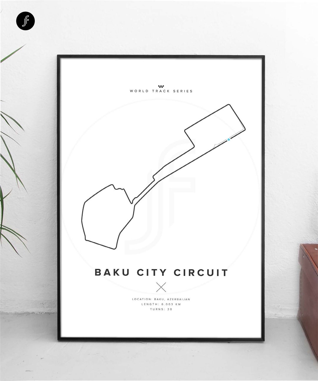 Baku City Circuit - WORLD TRACK SERIES - All Sizes! - Racing Poster ...