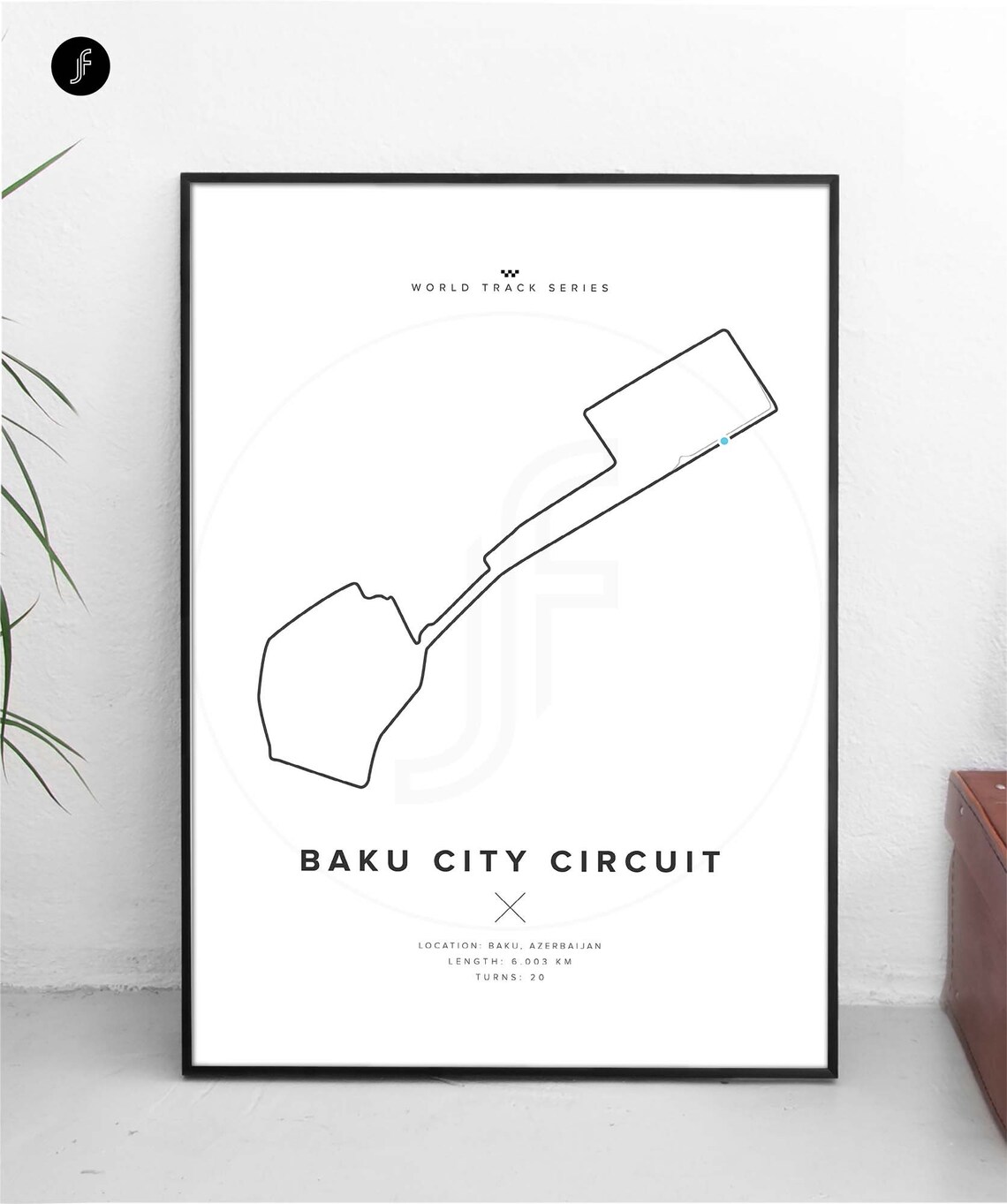 Baku City Circuit WORLD TRACK SERIES All Sizes Racing | Etsy