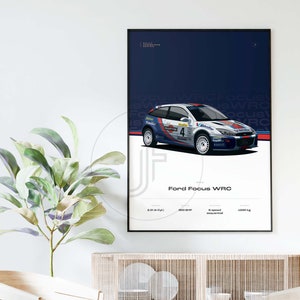 Ford Focus WRC (colin Mcrae) Poster - All Sizes A4-B1! Rally Artwork ...