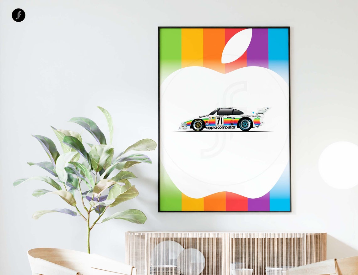 PORSCHE X Apple LIVERIES Series Prints A4/A3/A2/A1 | Etsy
