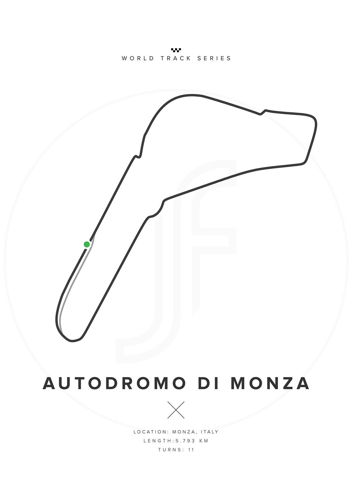 Monza Italy WORLD TRACK SERIES All Sizes Digital Poster - Etsy Canada