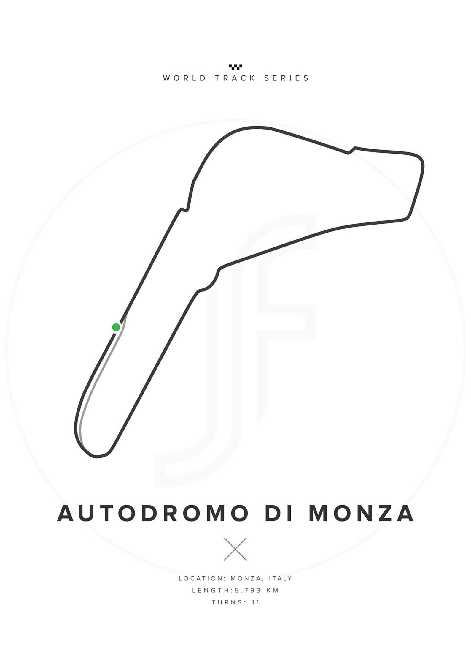 Monza Italy WORLD TRACK SERIES All Sizes Digital Poster / Work / Wall ...