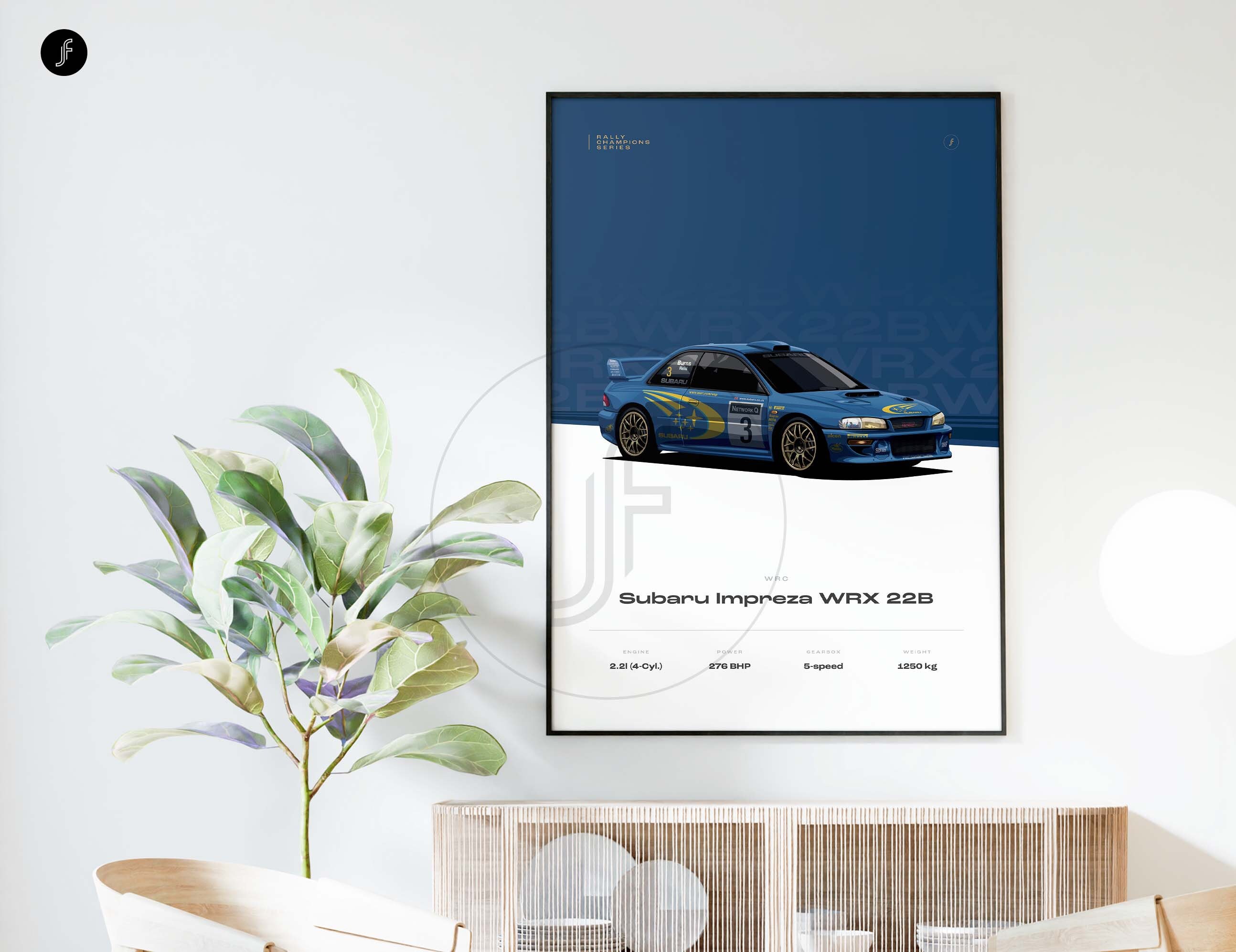 Subaru Impreza WRX 22B Poster All Sizes A4-B1 Rally - Etsy UK