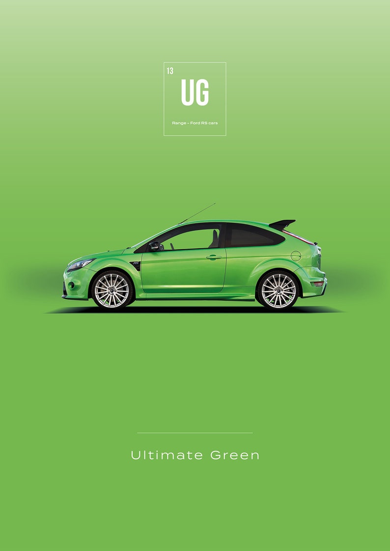 World Paint Colours - Ford Focus RS - Ultimate Green - All Sizes ...