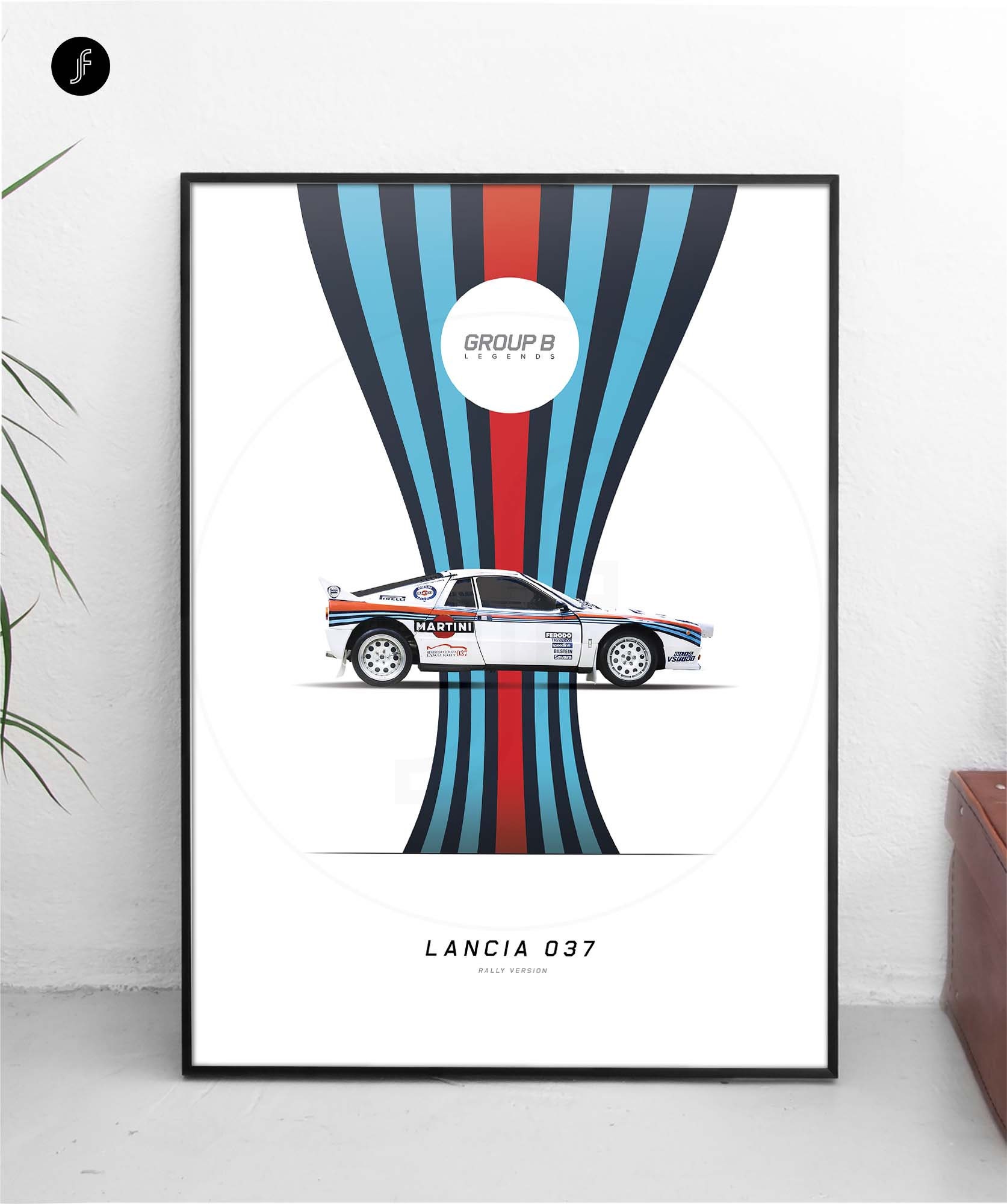 Lancia 037 GROUP B Legends Prints A4/A3/A2/A1 Digital Poster / Work ...