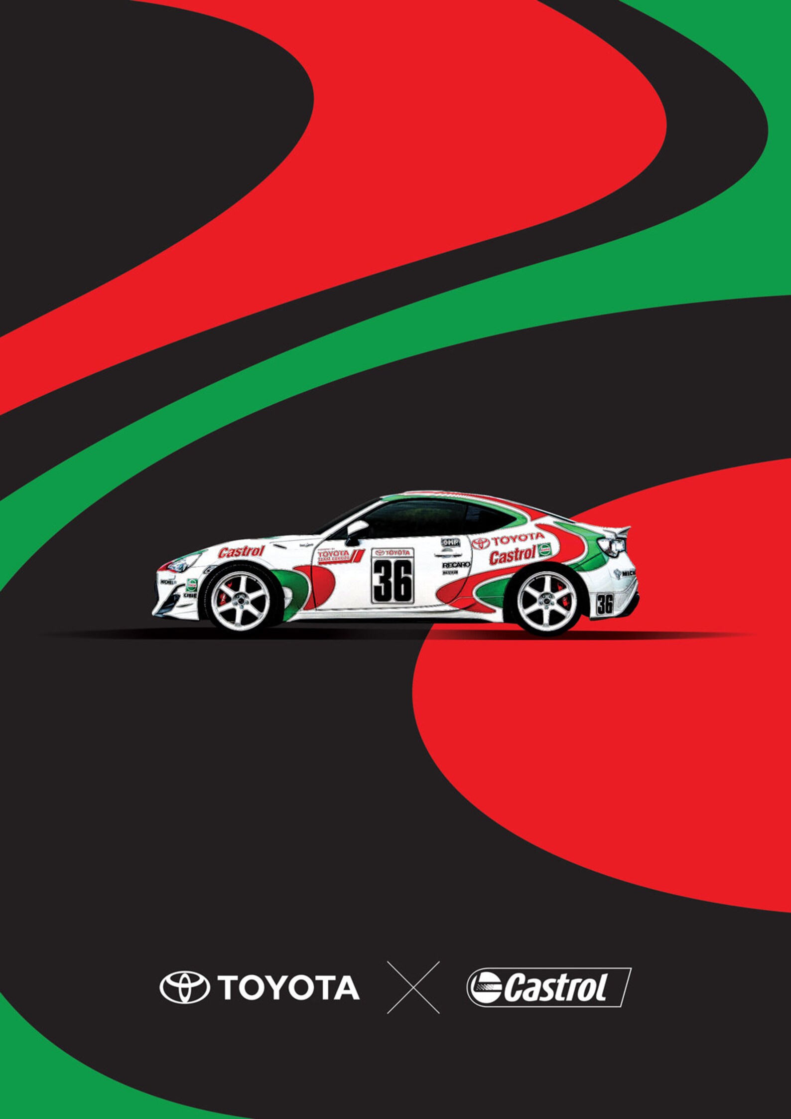 TOYOTA x Castrol LIVERIES3 prints A4/A3/A2/A1 digital | Etsy
