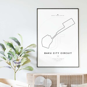 Baku City Circuit - WORLD TRACK SERIES - All Sizes! - Racing Poster ...