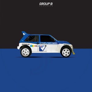 MG Metro 6R4 - GROUP B Legends - Prints A4/A3/A2/A1 - Digital Poster ...