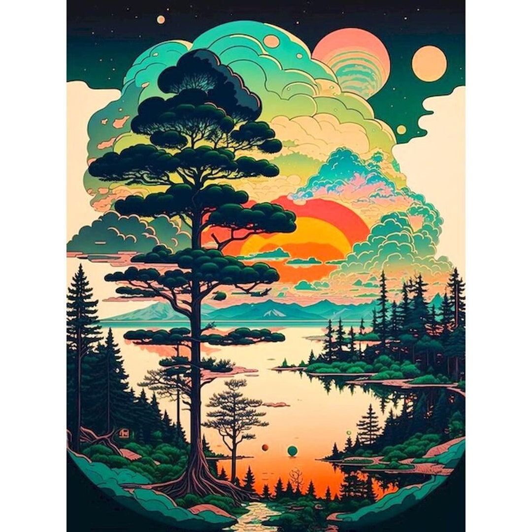 Dream Scenery Paint by Number DIY Kit for Adults Paint by Numbers for ...