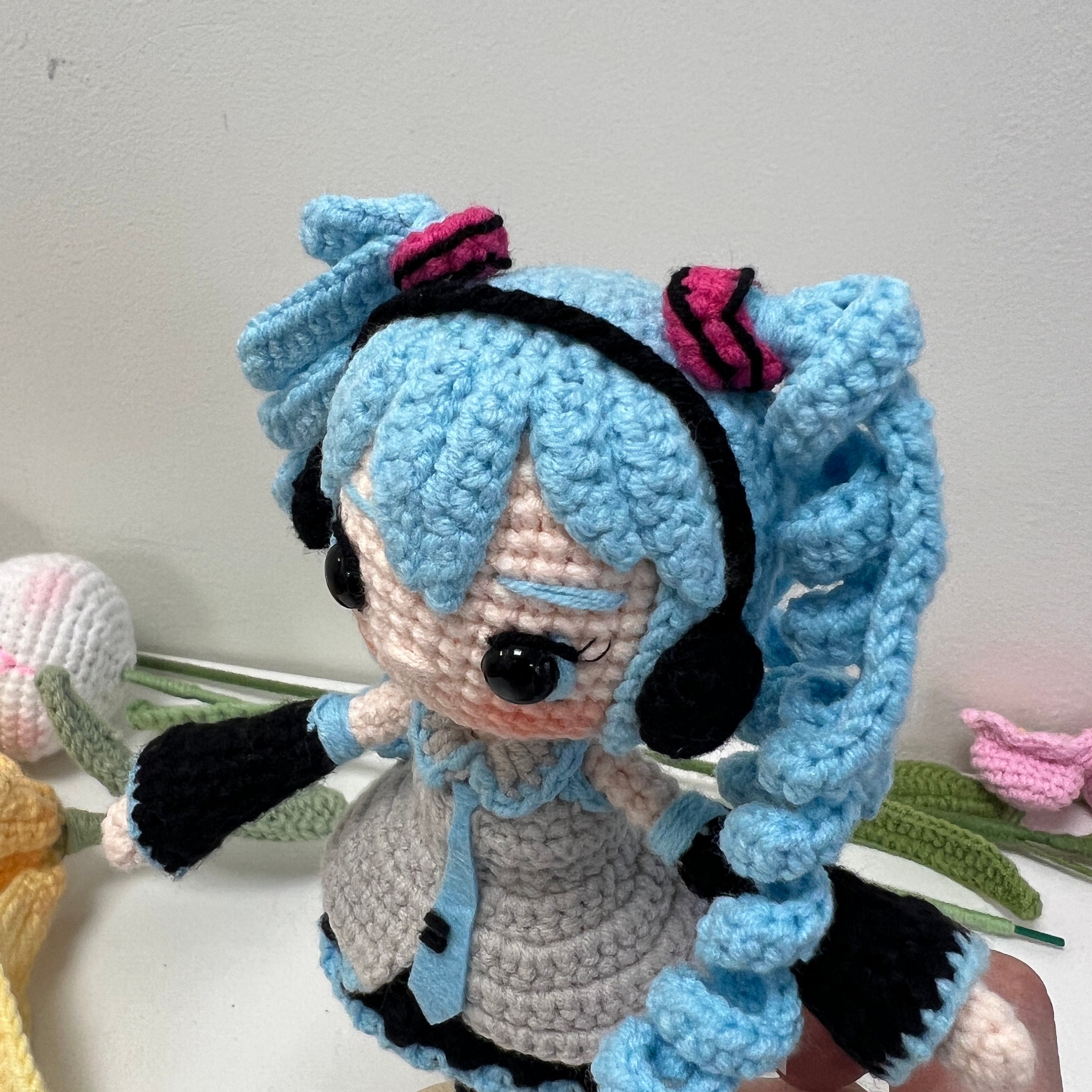 Amigurumi Hatsune Miku Crochet Doll 18 Cm - Etsy