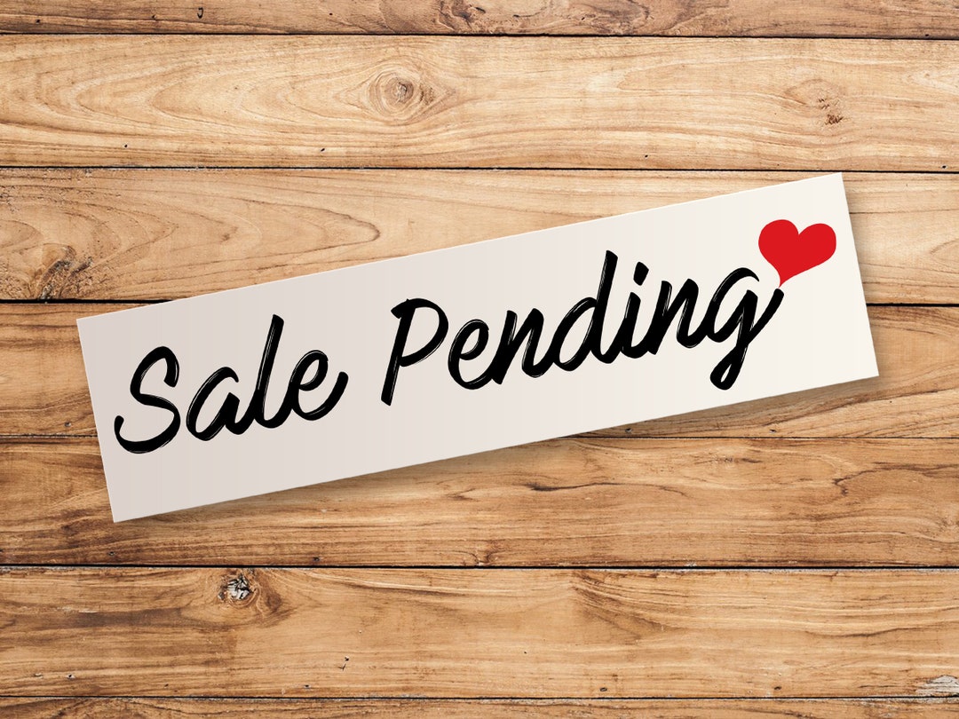 SALE PENDING Stickers | Real Estate Sign Stickers | Weatherproof Vinyl ...