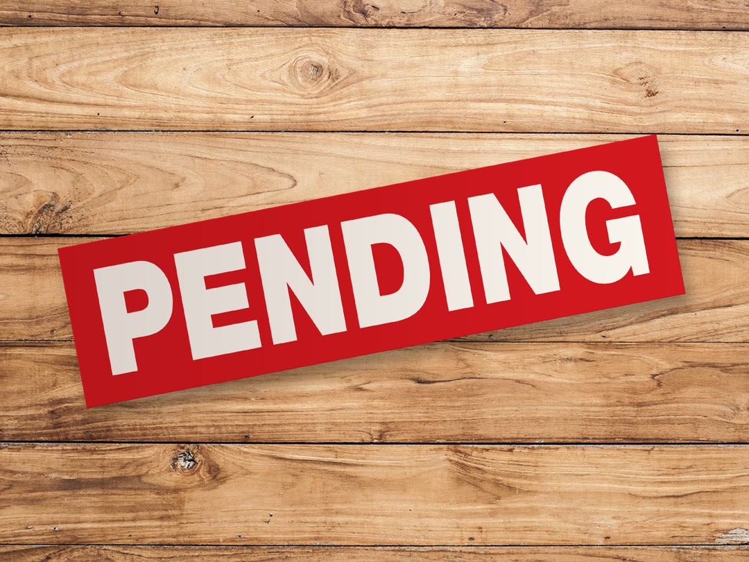 PENDING Stickers | Real Estate Sign Stickers | Weatherproof Vinyl ...