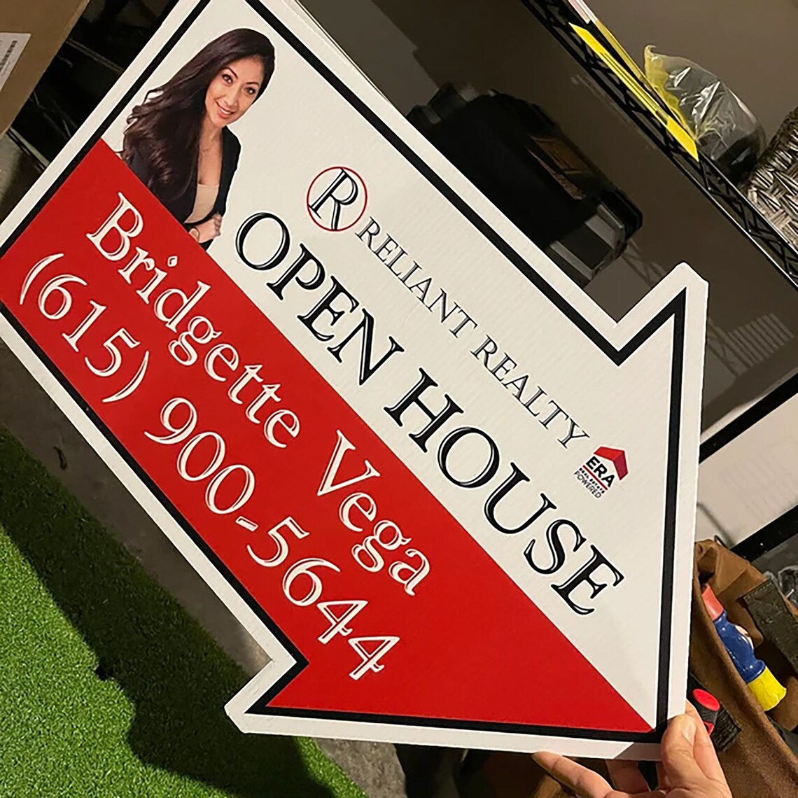 Custom Open House Arrow Signs 17in X 23in 2 Sided Add - Etsy