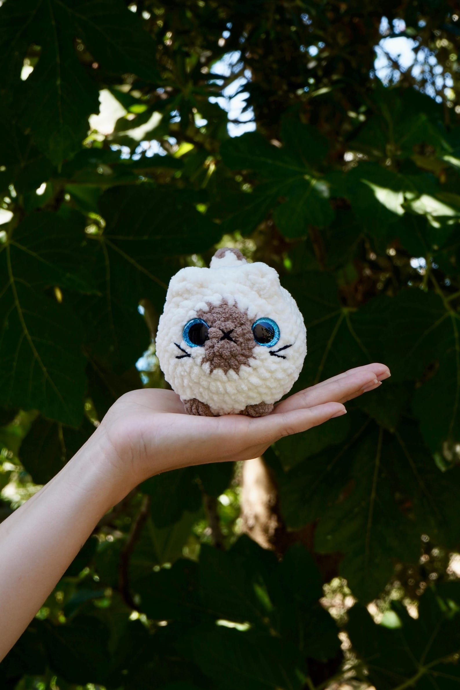 Handmade Crochet Loaf Cat Plushies, Funny Round Kitty Toys, Cute Tabby ...