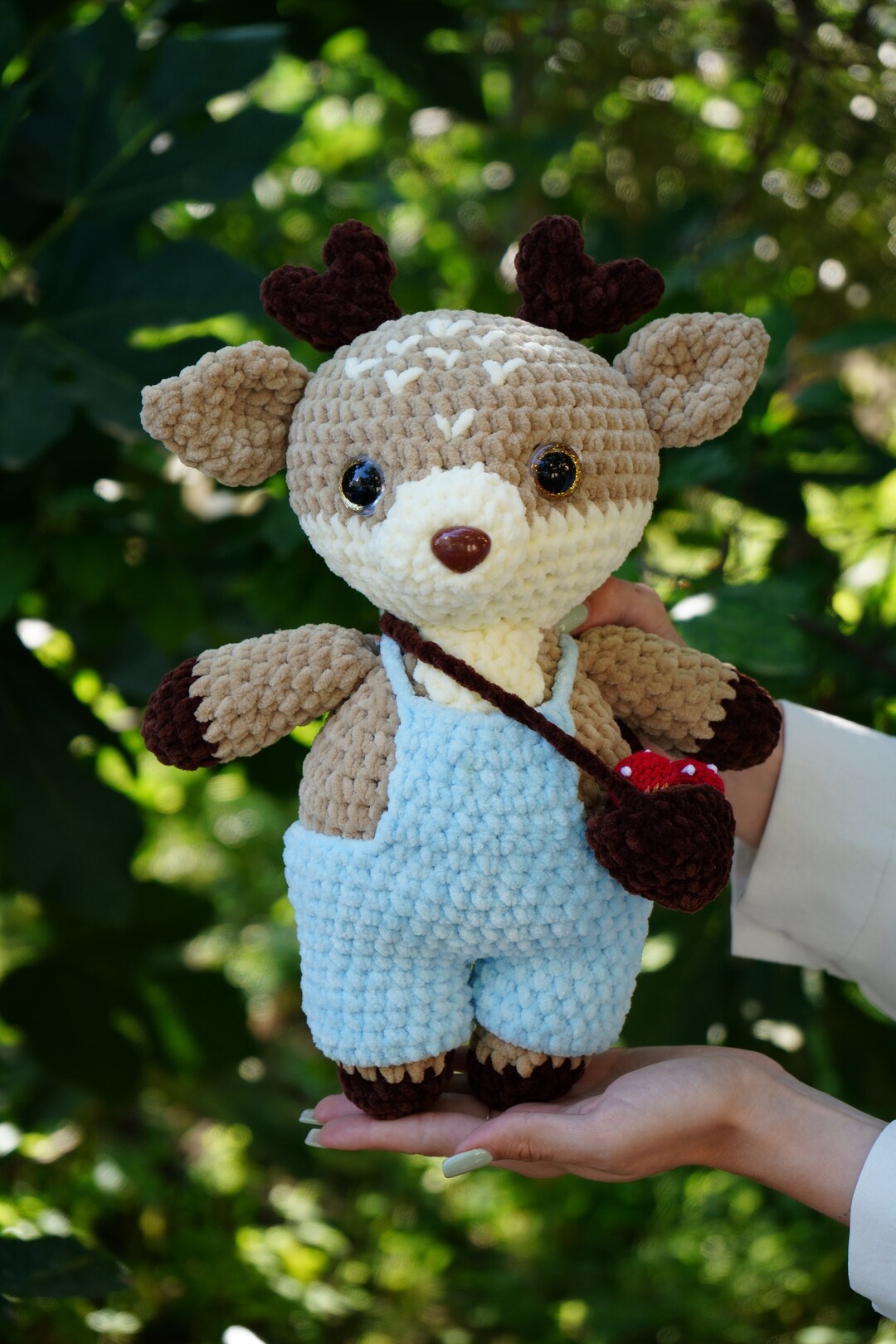 READY TO SHIP Bobby the Deer Amigurumi Handmade Plushie Crochet Cute ...