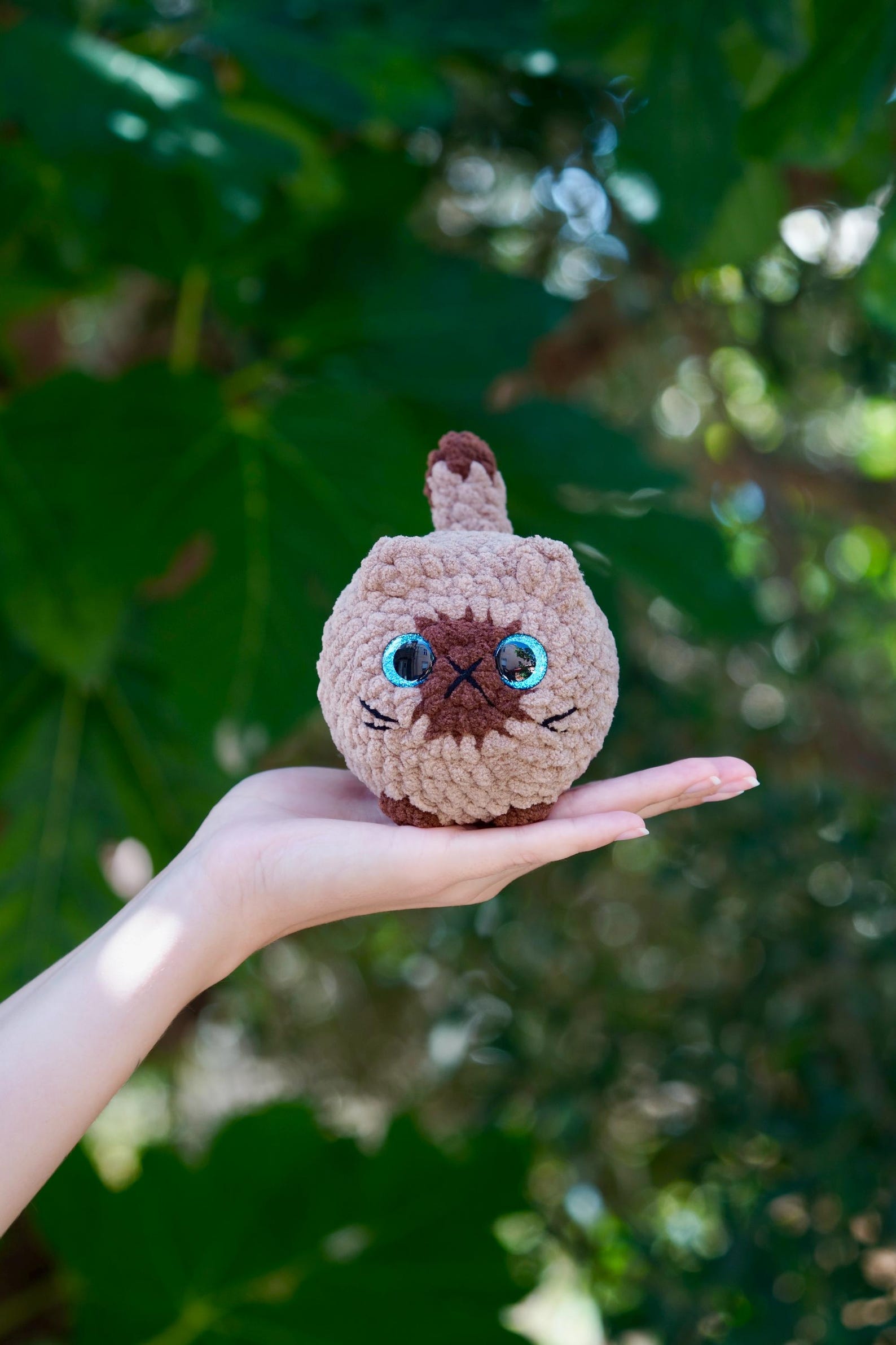 Handmade Crochet Loaf Cat Plushies, Funny Round Kitty Toys, Cute Tabby ...