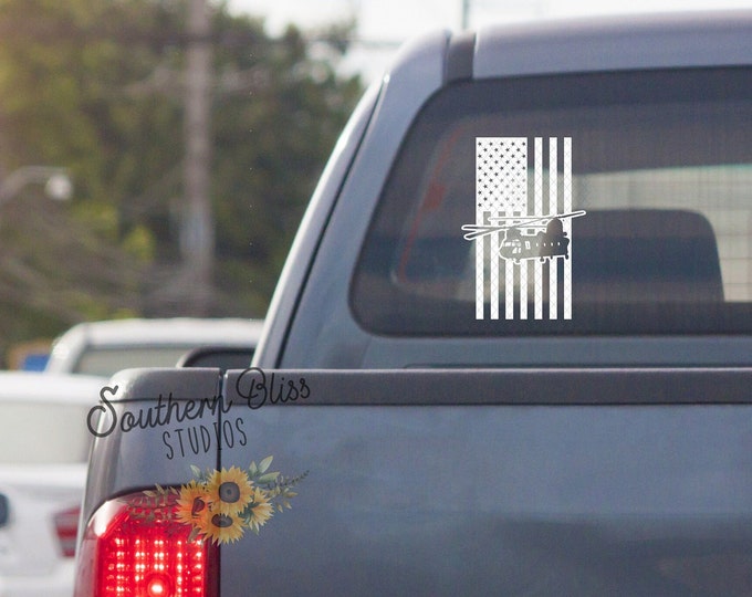 Chinook Helicopter Flag Decal US Army Aviation Car Decal - Etsy
