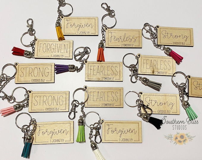 Promises Inspirational Keychain - Etsy
