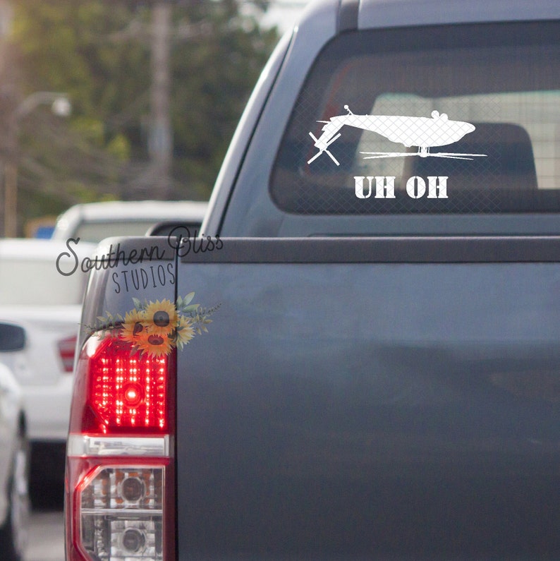 Blackhawk Car Truck Decal UH OH UH 60 - Etsy