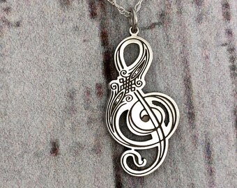 Celtic Treble Clef | Etsy