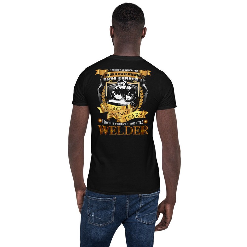 Welding Shirt, Mig Welding Royal Gift 2 Sided Exclusive Unisex T-shirt ...