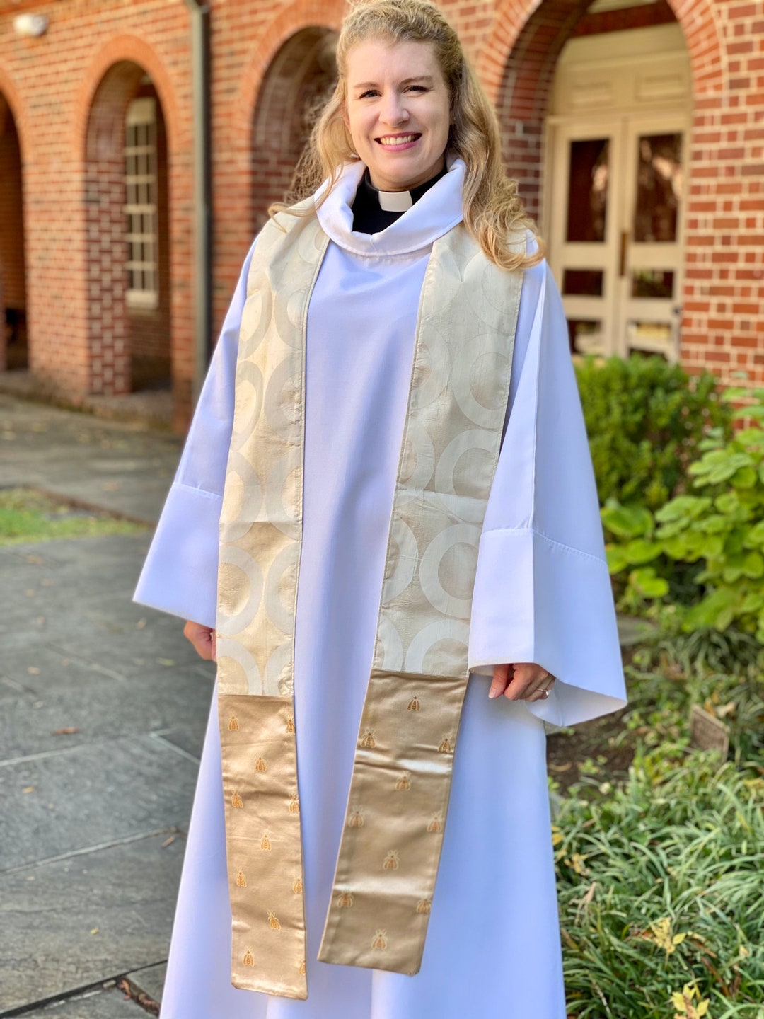 READY TO SHIP Clergy Stole, Bumblebee Marriage Ceremony Stole, Children ...