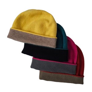 Mongolian Pure Cashmere Double Layer Hat Warm Wooly Winter Hat - Etsy