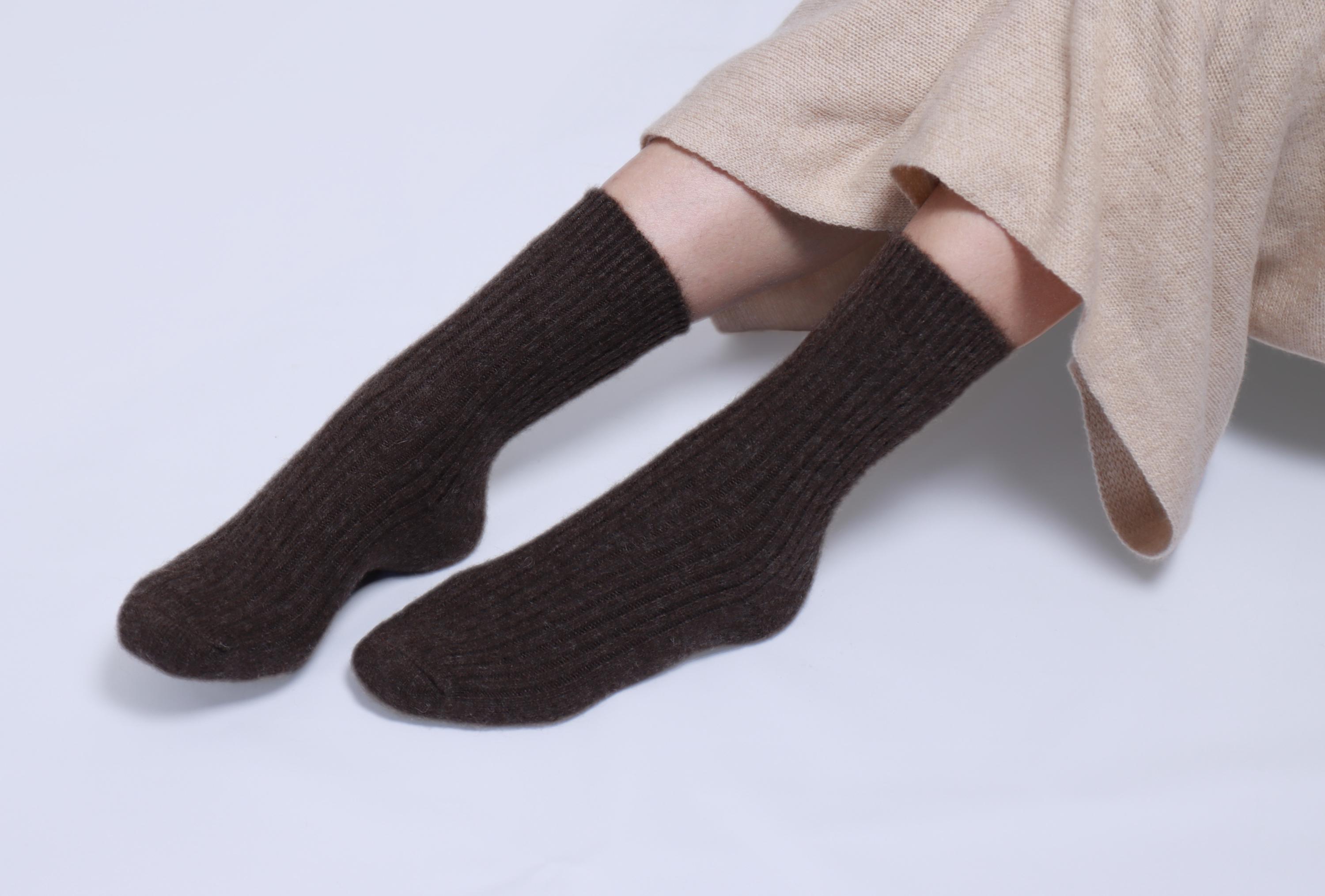 Natural Yak Wool Bed Socks 100% Mongolian Pure Yak Down Home Socks ...
