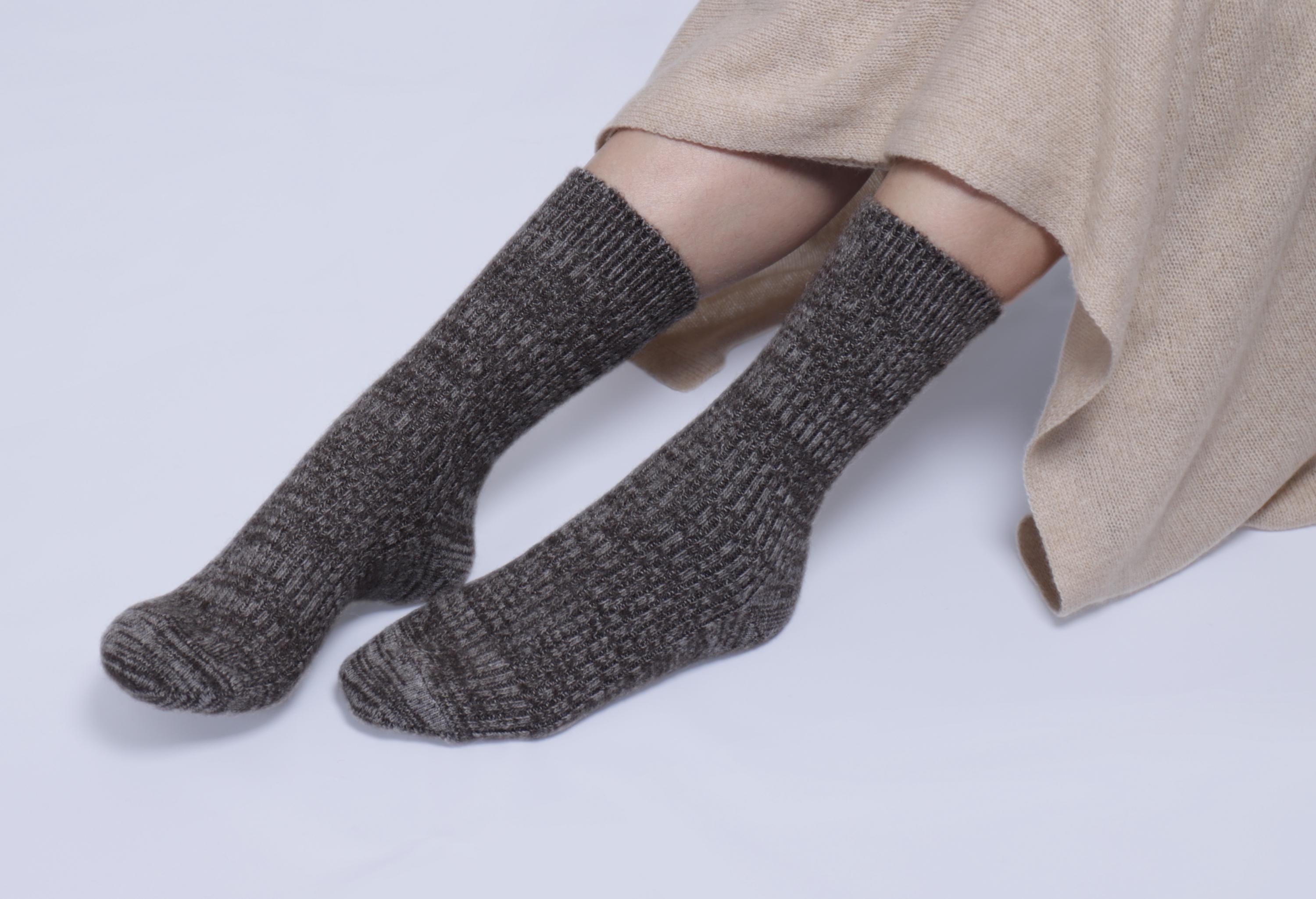 Natural Yak Wool Bed Socks 100% Mongolian Pure Yak Down Home Socks ...