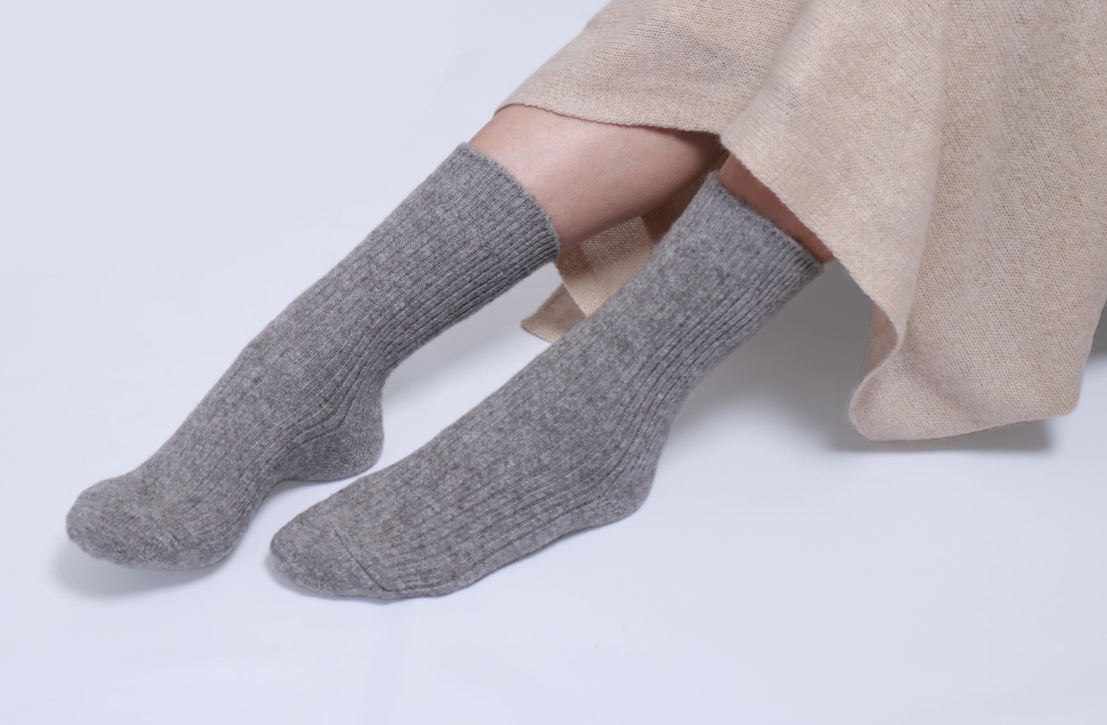 Natural Yak Wool Bed Socks 100% Mongolian Pure Yak Down Home Socks ...